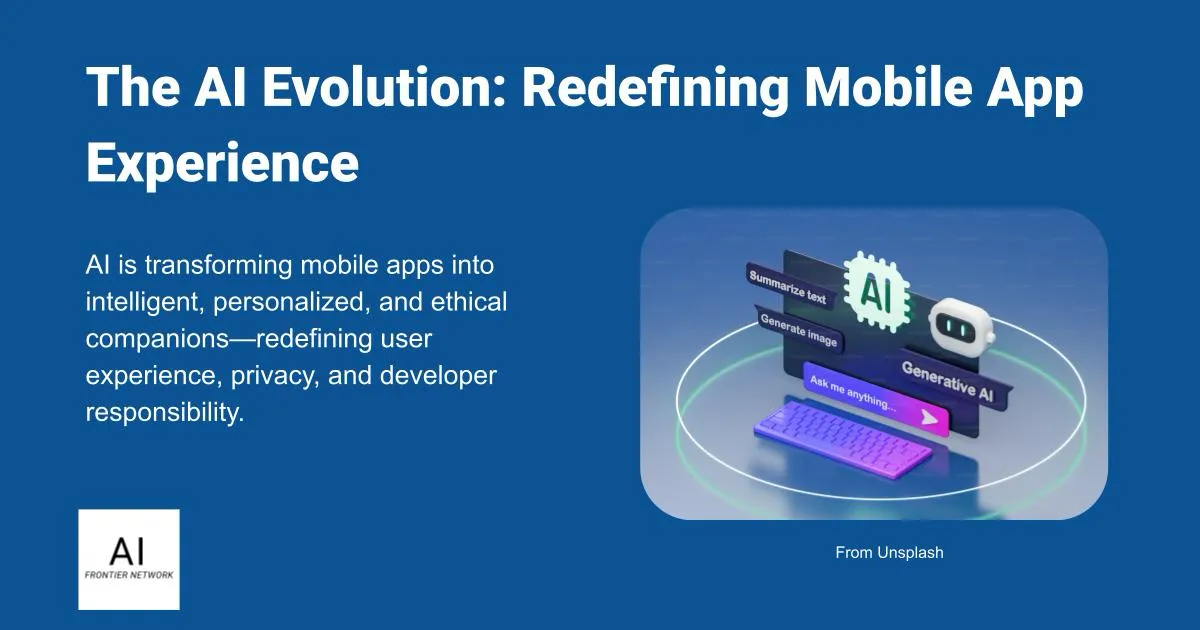 The AI Evolution: Redefining Mobile App Experience · AI Frontier Network