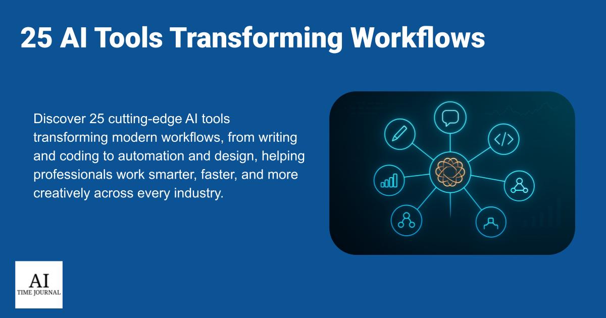 25 AI Tools Transforming Workflows in 2025 · AI Time Journal